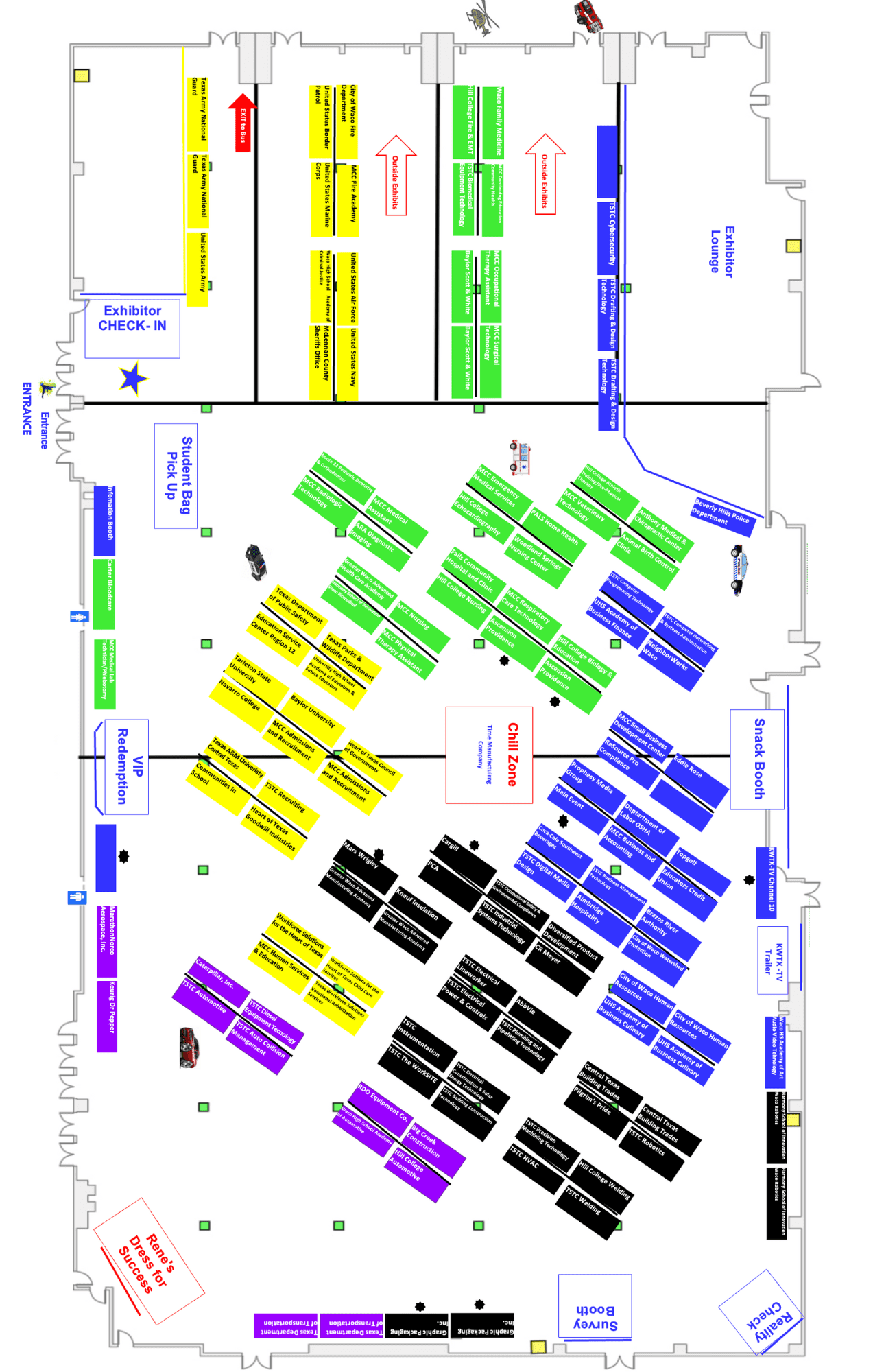 2024 YES! EXPO – EVENT MAP | Workforce Solutions for the Heart of Texas